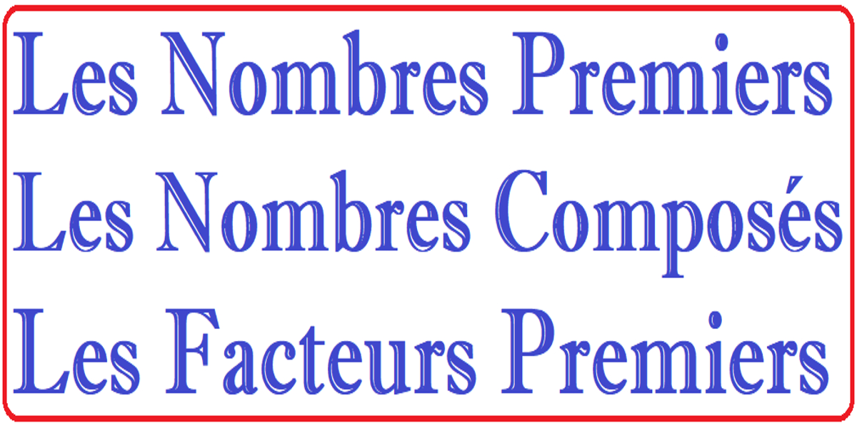 Les Nombres Premiers